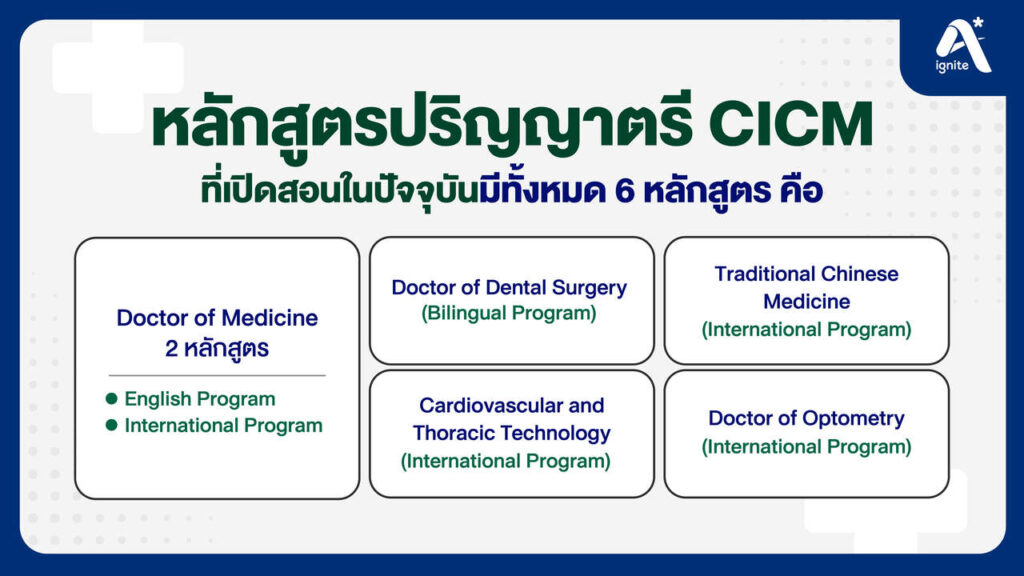 เจาะหลักสูตร แพทย์ CICM (English Program VS International Program) อยาก ...
